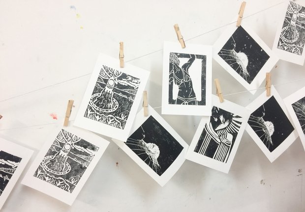 Woodcut Printmaking with Still Life | Data Thistle