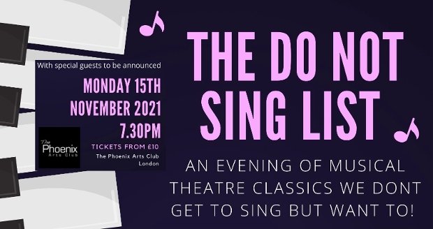 The Do Not Sing List Musical Cabaret | Data Thistle
