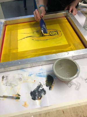 Screen Printing Monotype | Data Thistle