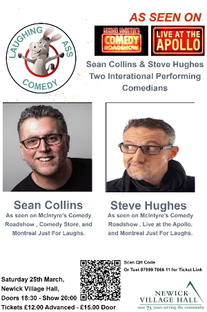 The Sean Collins and Steve Hughes One Off Comedy show - Newick | Data ...