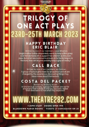 Trilogy of One Act Plays - Happy Birthday Eric Blair, Call Back & Costa ...