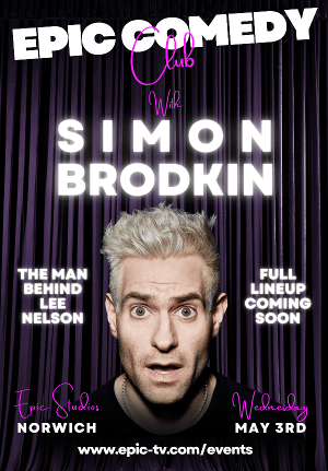 Epic Comedy Club with Simon Brodkin | Data Thistle