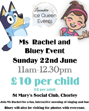 Ms. Rachel and Bluey Event | Data Thistle