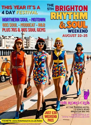 The 5th Brighton Rhythm & Soul Weekend - WEEKEND PASS | Data Thistle