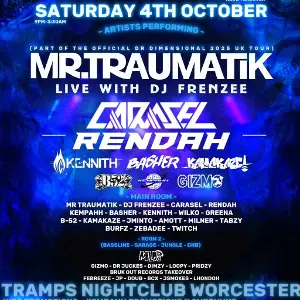 RAVE TAKEOVER - MR TRAUMATIK, RENDAH, CARASEL, DJ FRENZEE & More | Data ...
