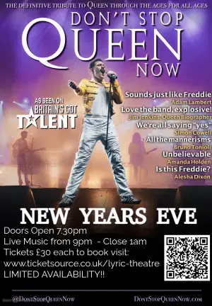 Queen New Years Eve Spectacular | Data Thistle