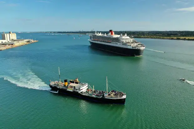Steam to the Solent and see four cruise ships depart at Steamship ...