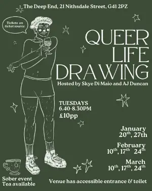 Queer Life Drawing Glasgow: Jan-March Full Block Booking at The Deep ...