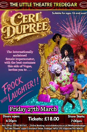 Ceri Dupree – Frock With Laughter - 2026 UK tour dates & tickets