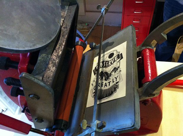 Meet the artist and drop-in lino print workshop with Josh Rose | Data Thistle